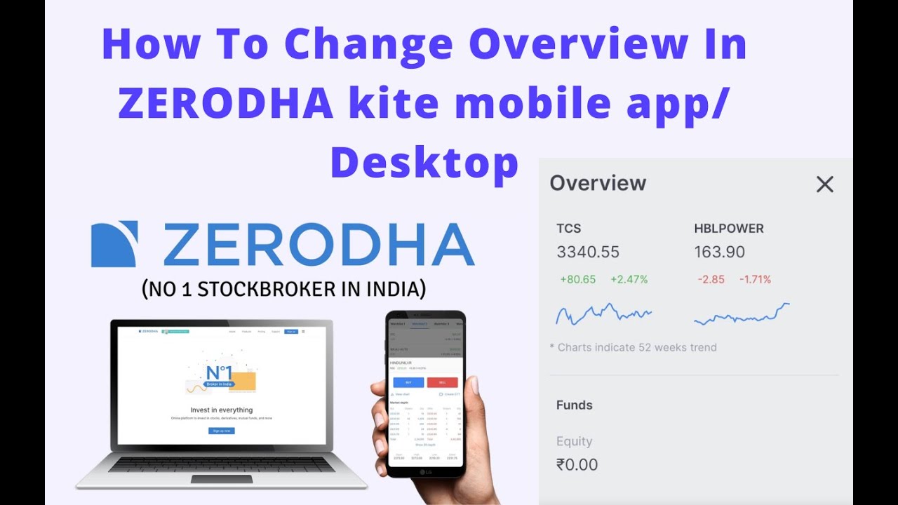 How To Change Overview In ZERODHA Kite Mobile App| Desktop - YouTube