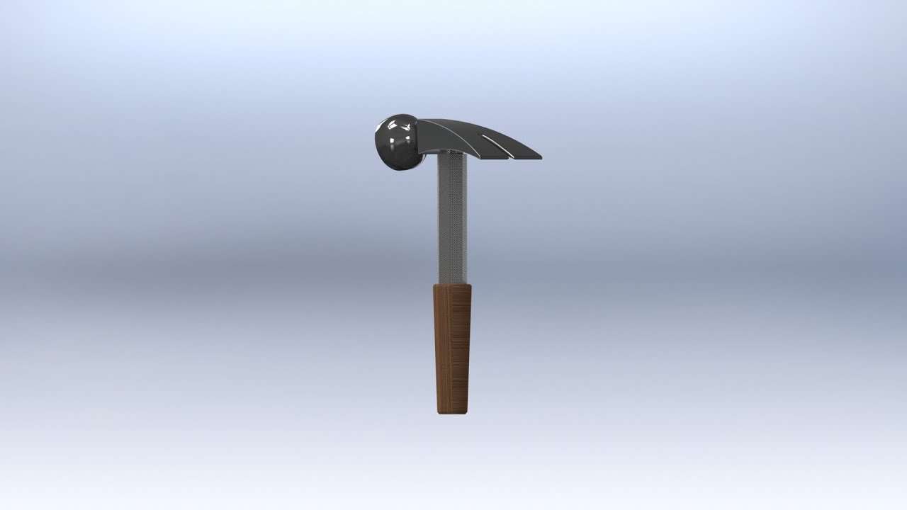 How to: Hammer(solidworks tutorial) - YouTube