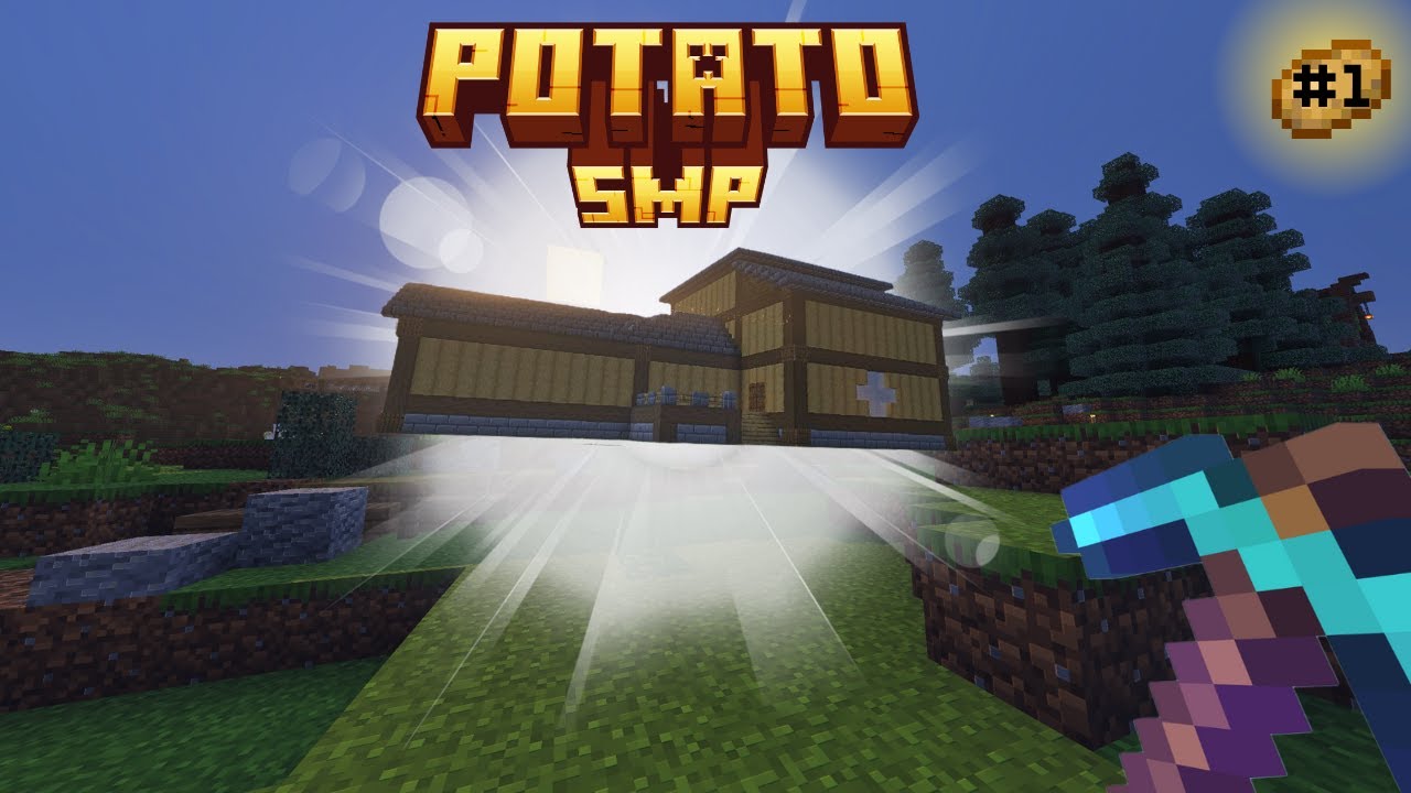 Le meilleur start sur ce SMP !!! {Potato SMP V1 épisode 1} - YouTube