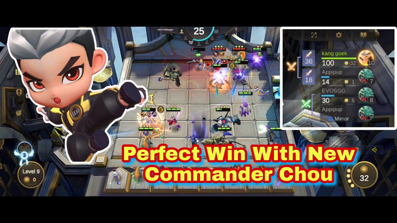 Perfect Win With New Commander Chou | Magic Chess - YouTube