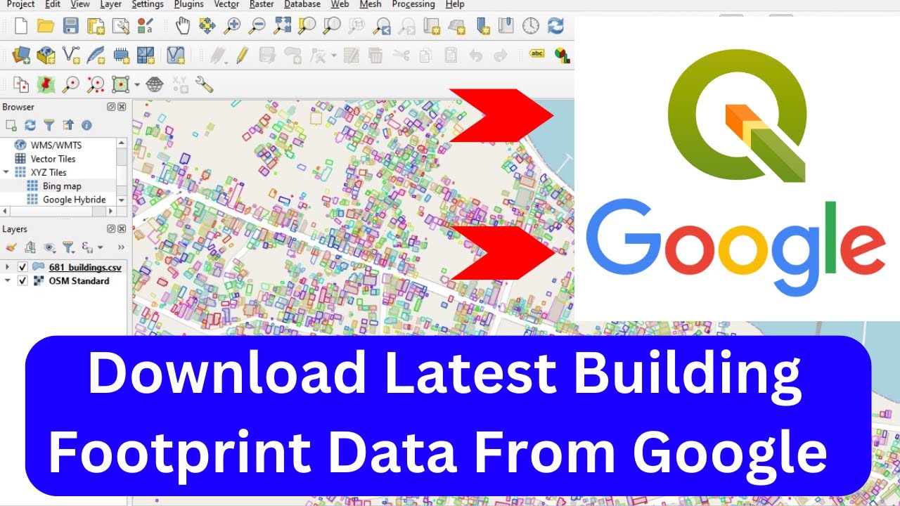 How to Download Latest Building Footprint Data From Google - YouTube