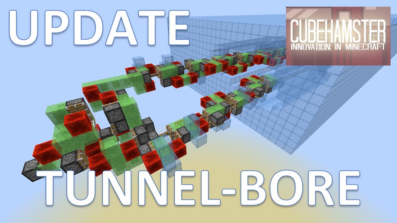 Update: Automatic Tunnel Bore Machine in Minecraft - Infinite Tunnels ...