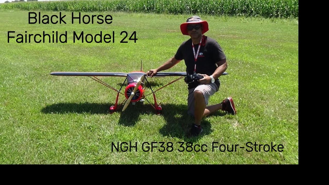 Coming in HOT!! Black Horse Fairchild Model 24 Argus 2357mm (92.79 ...