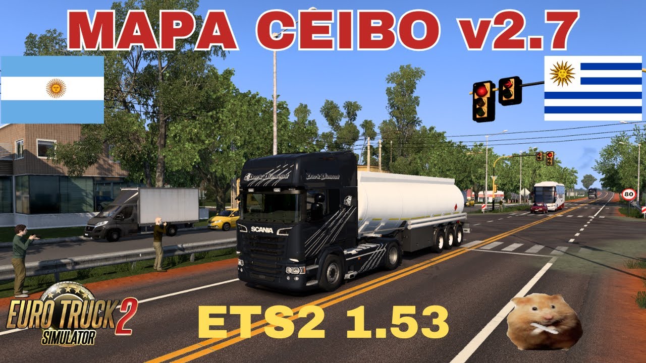 ETS2 1.53 MAPA CEIBO V 2.7 Standalone map of Argentina and Uruguay ...