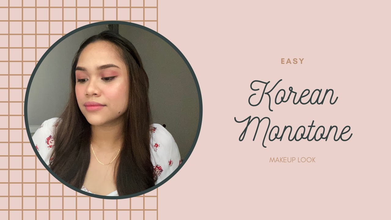 EASY "KOREAN" MONOTONE MAKEUP LOOK | with SYDNEY - YouTube