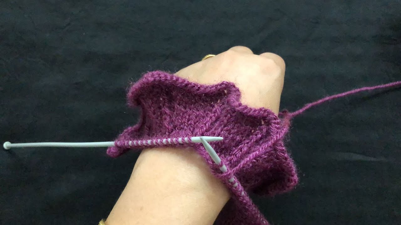 Knitting Frill Border for your sweater/cardigan - YouTube
