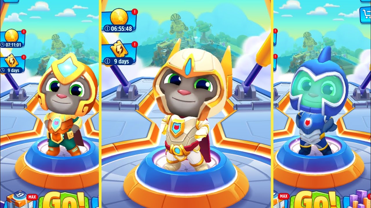Tom with all skin part 2 - Tom Heroes Dash - YouTube