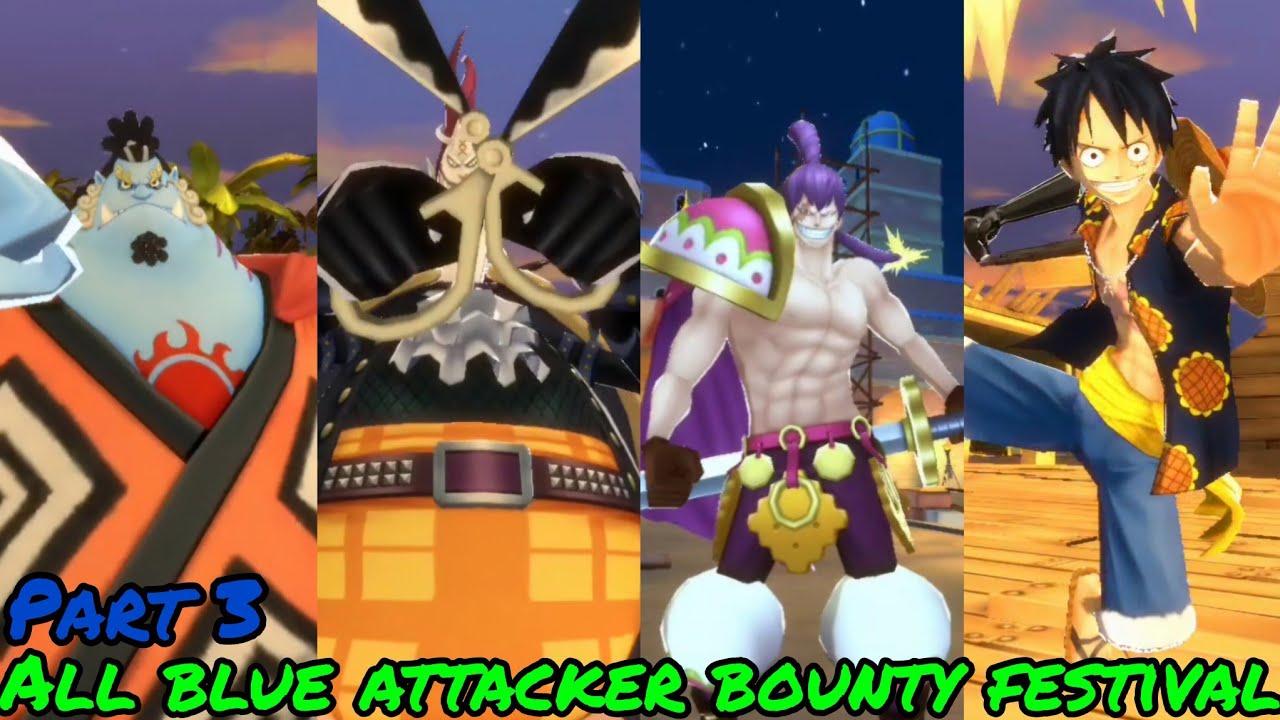 All Blue Bounty Festival Attacker in survival 100 (part 3) | One Piece ...