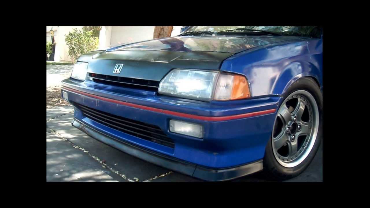 Walk around/Rev of my 87 Crx Si - YouTube