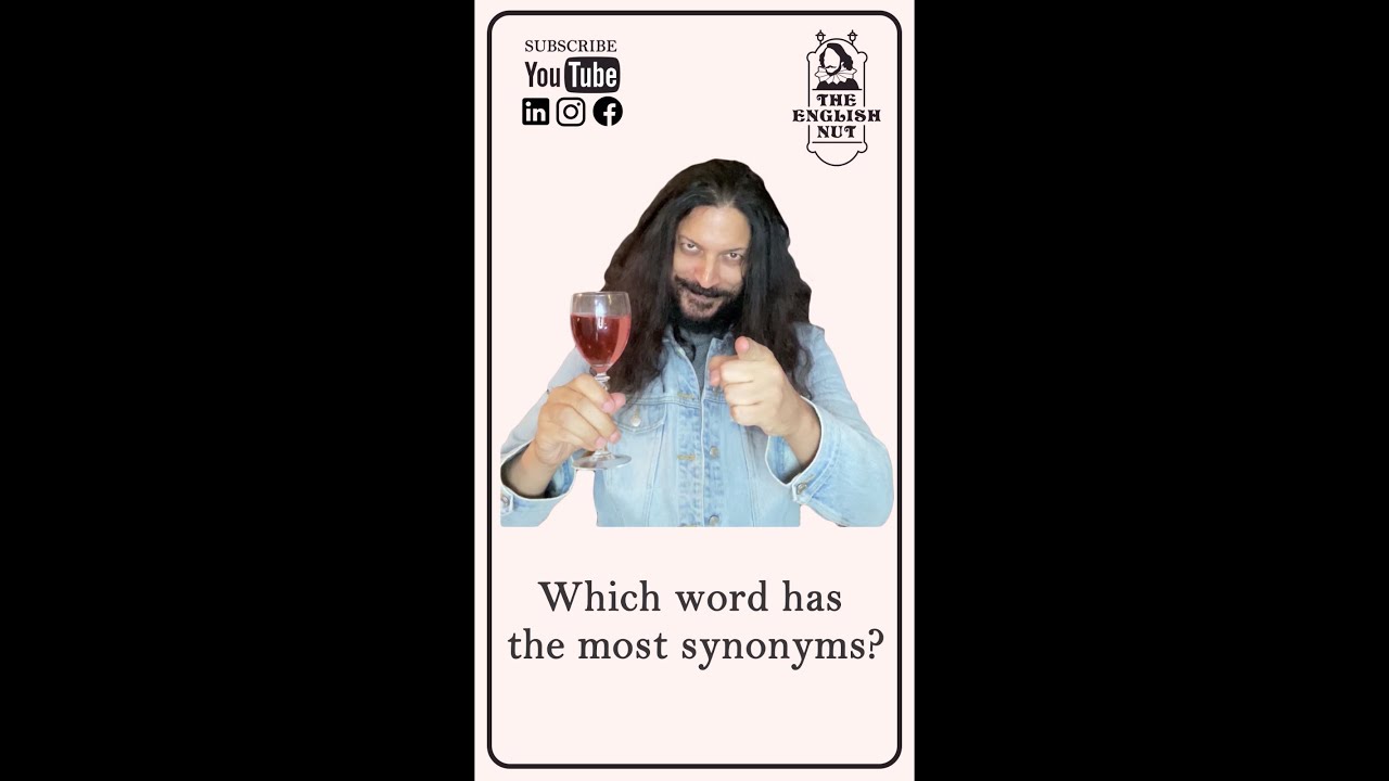 Which English word has the most synonyms? (Hic!) [2020] - YouTube