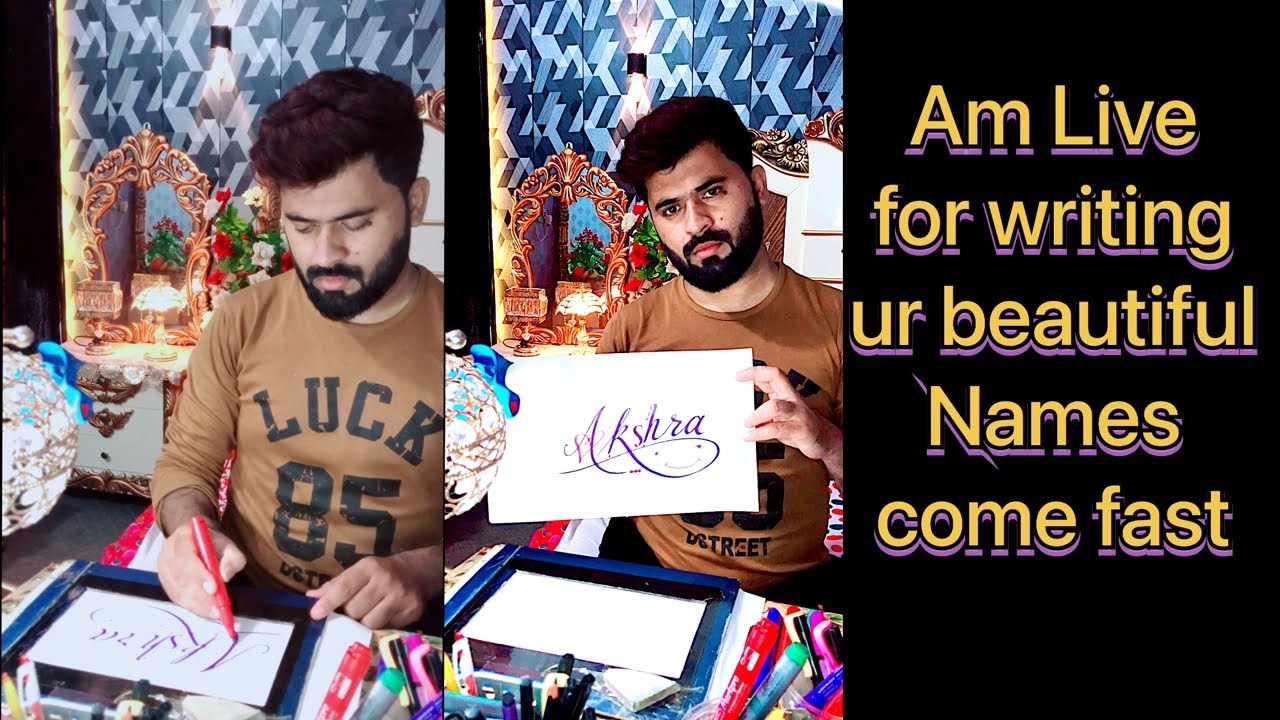 Live after long Time come fast Guy’s | Live Names Calligraphy | # ...