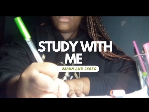 📑Study With Me for 25 minutes and 25 seconds| Study ASMR| No Music| 1 ...