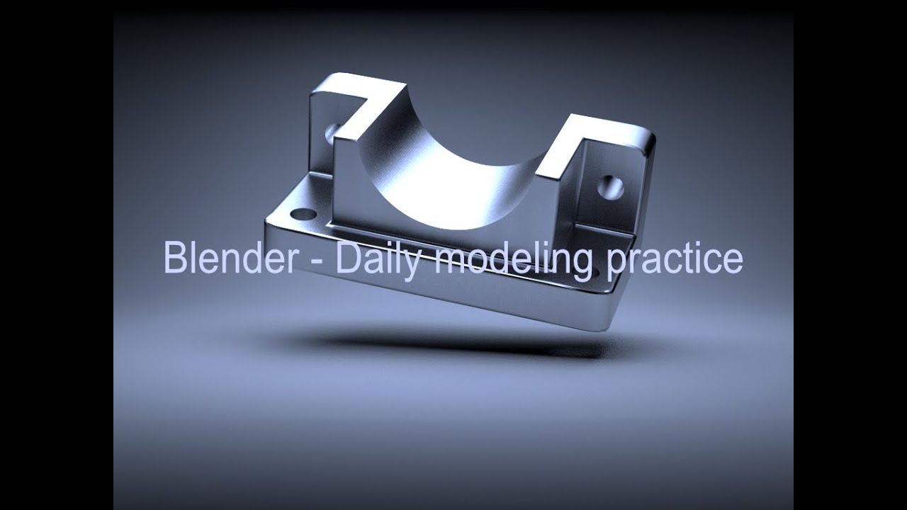Blender - Daily modeling practice #7 (Booleans) - YouTube