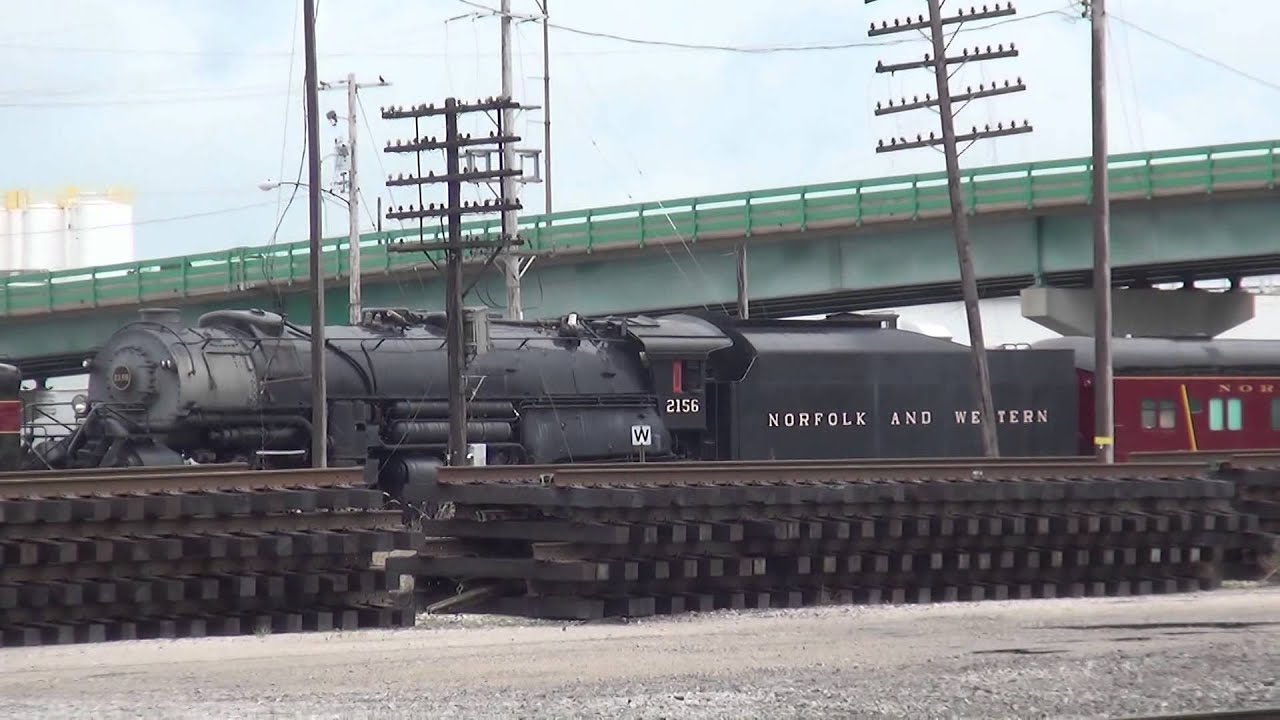 Norfolk & Western 2156 in Granite City, Ilinois 05/09/15 - YouTube