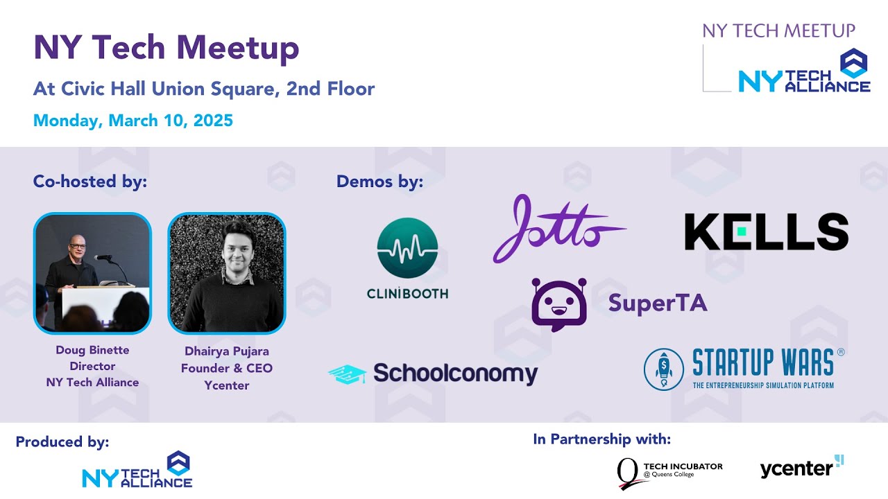 NY Tech Meetup - Monday, March 10, 2025 - YouTube