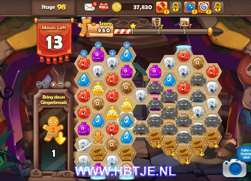 Monster Busters hexa blast level 98 - YouTube