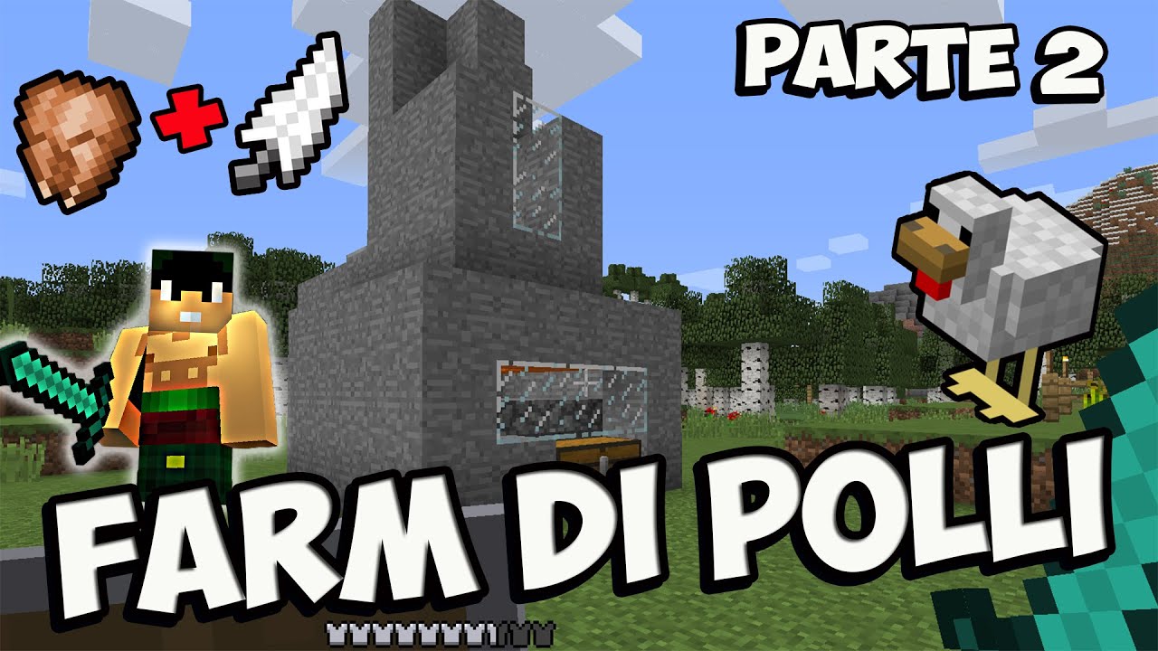 COME COSTRUIRE UNA FARM DI POLLI AUTOMATICA | PARTE 2 - Minecraft IL ...