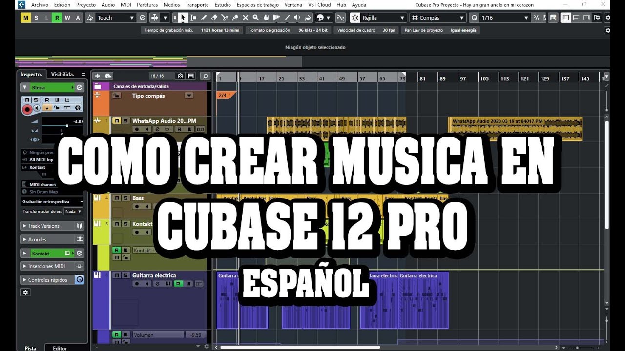 Como Crear musica en Cubase 12 pro - YouTube