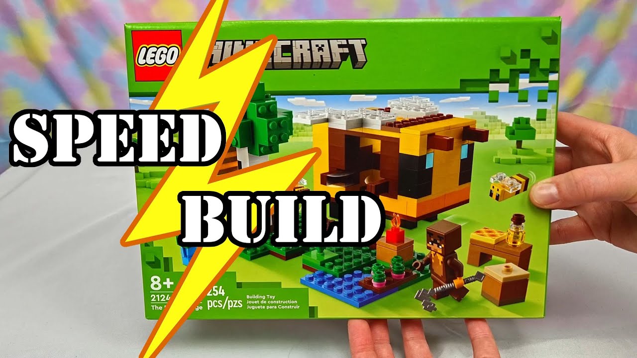 Speed Building Lego Minecraft - The Bee Cottage - YouTube