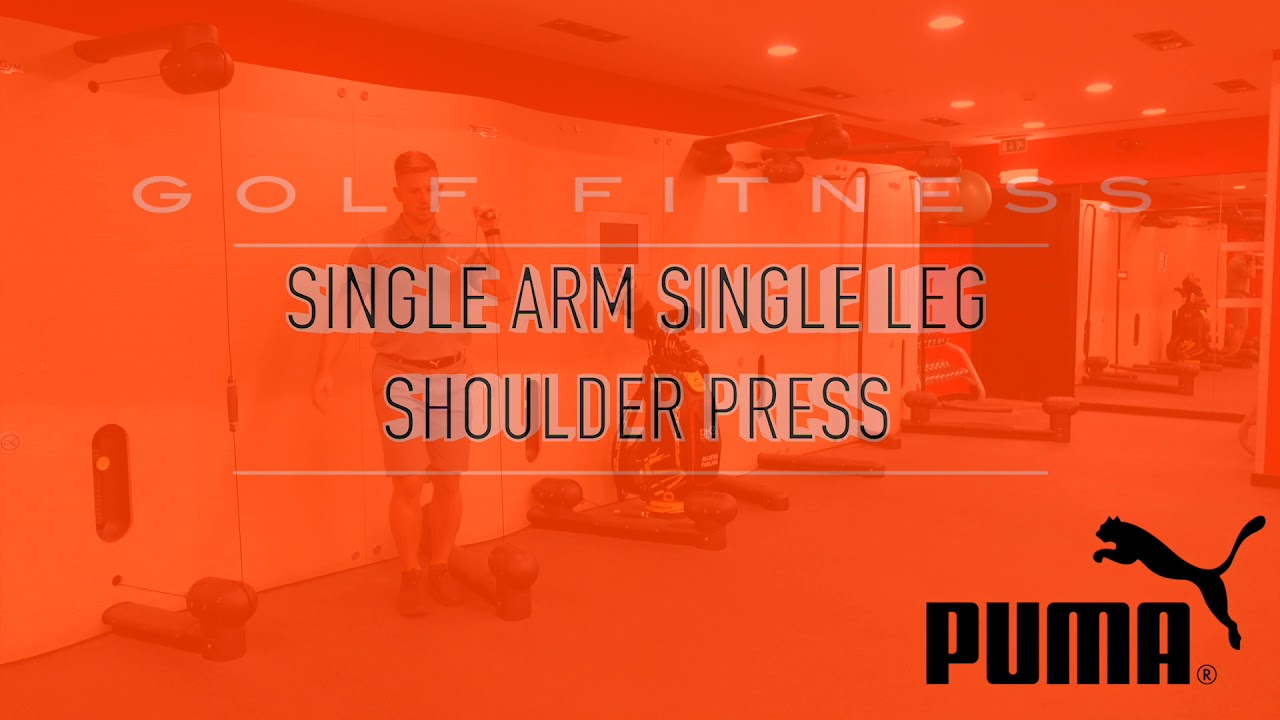 SINGLE ARM SINGLE LEG SHOULDER PRESS - YouTube
