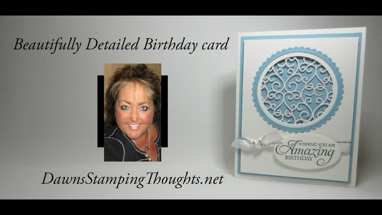 Beautifully Detailed Birthday Card - YouTube