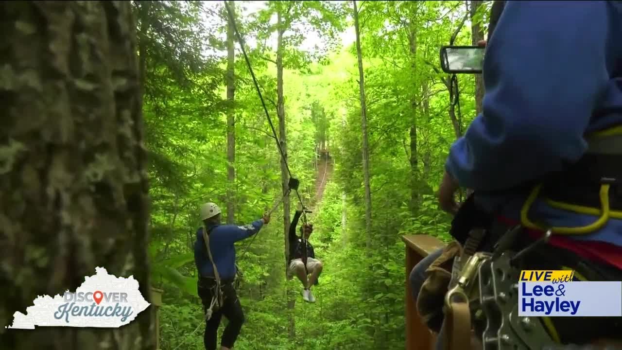 Live With Lee & Hayley: Red River Gorge Zipline - YouTube