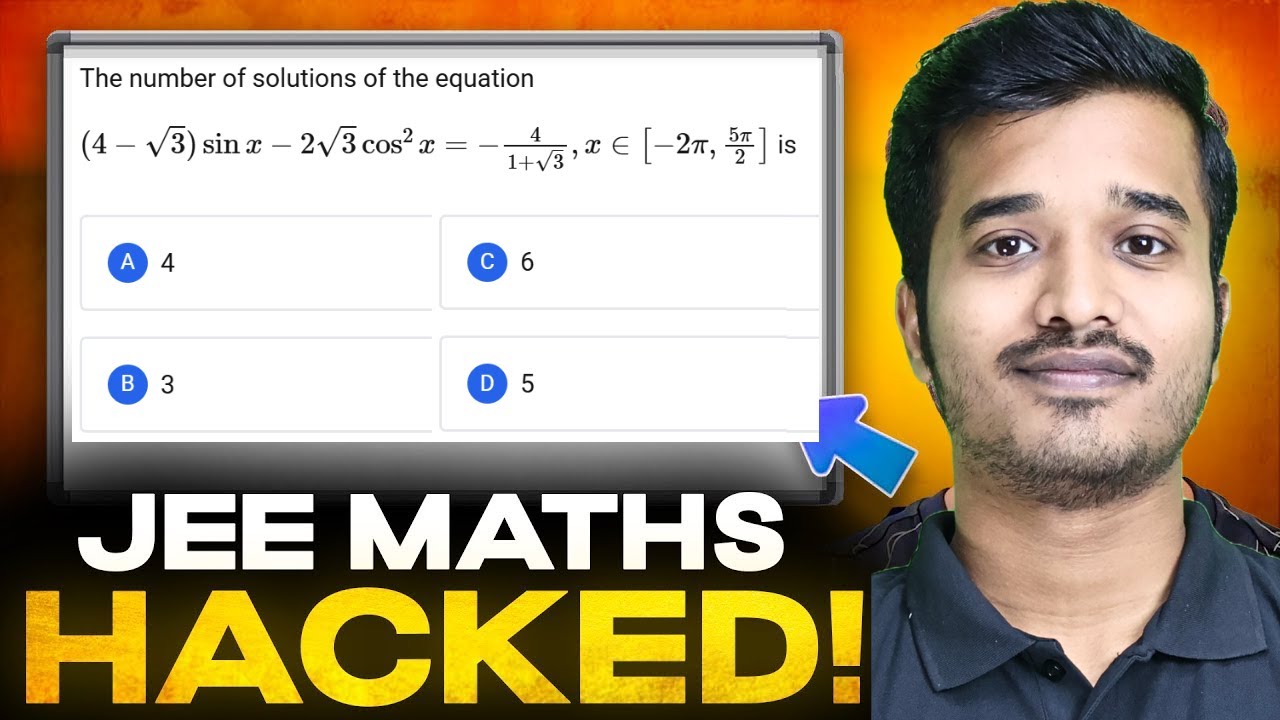 JEE Mains 2026 HACKED🔥Avoid Complex Thinking in JEE Maths Problems ...