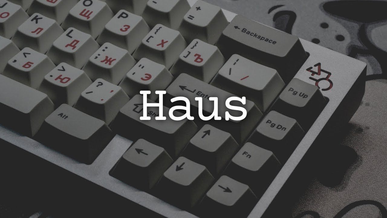 Haus | Hand Engineering | Aluminum Plate | Cherry MX Black - YouTube