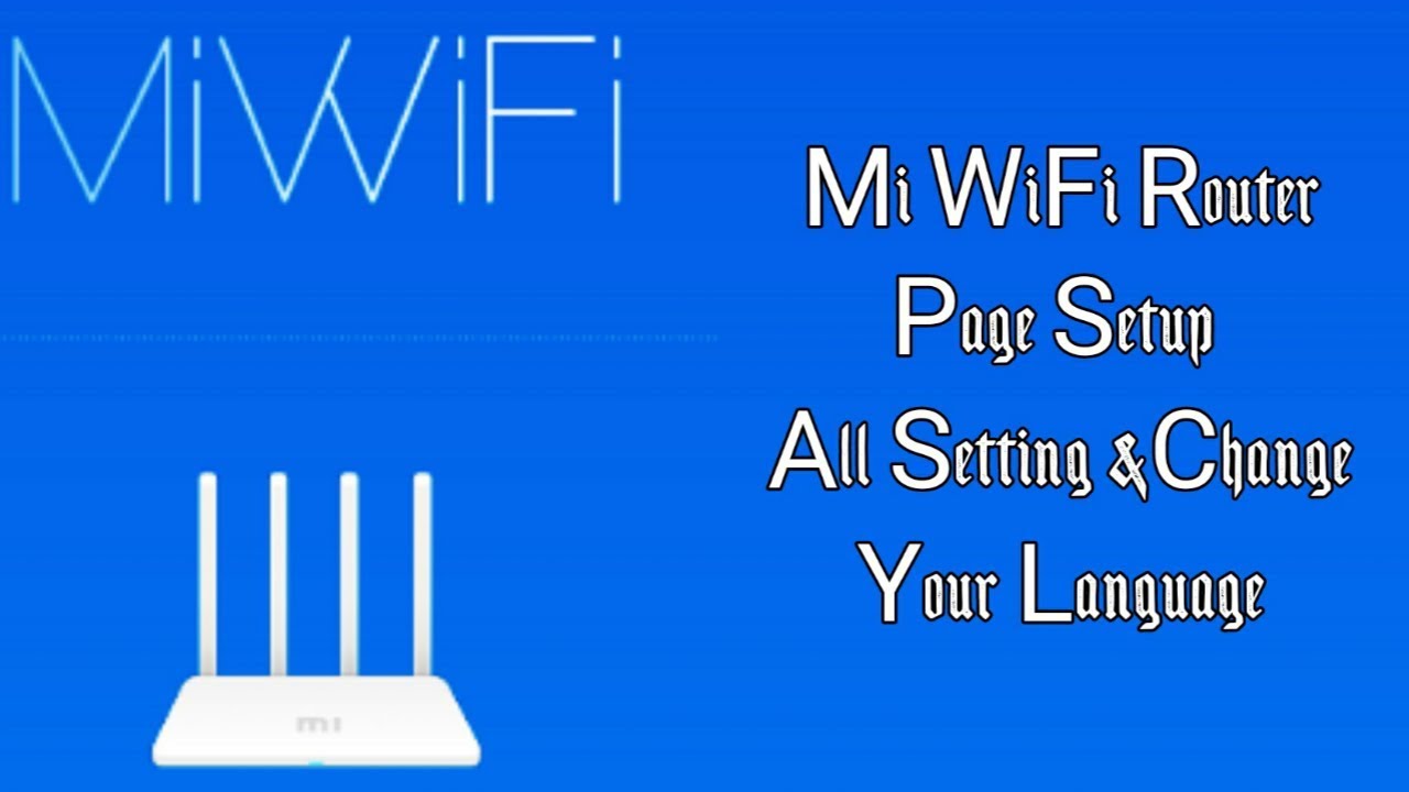 Xiaomi wifi Router Full Setup - English Version Change from Chinese ...