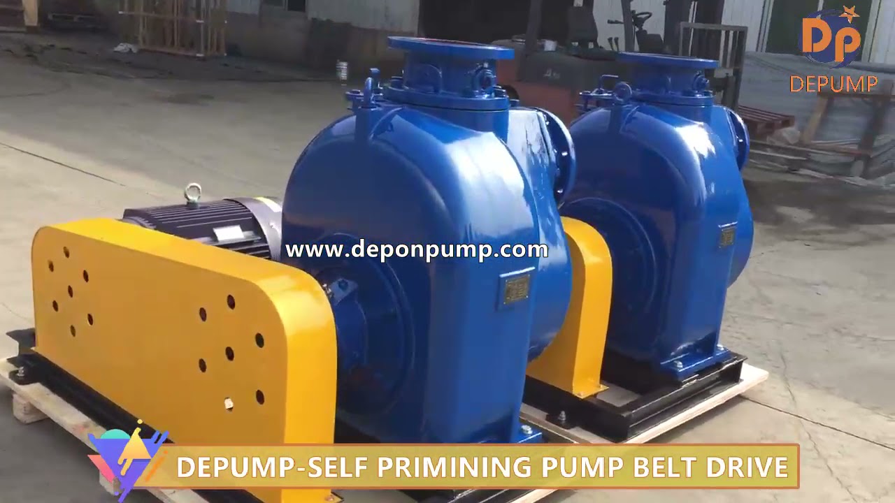 DEPUMP SELFPRIMING PUMP BELT DRIVEN TYPE - YouTube