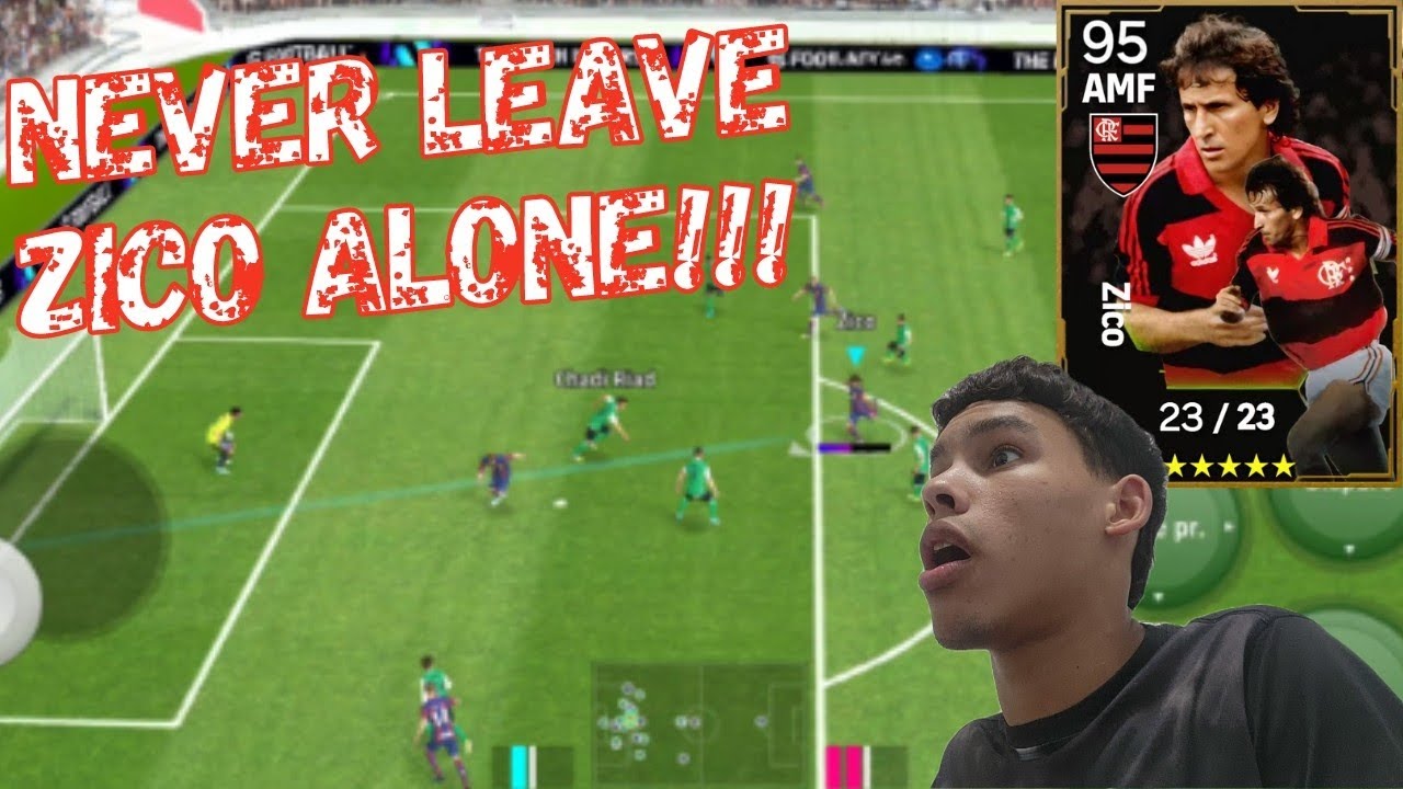 Zico's powerful long shot in eFootball 2024 - YouTube