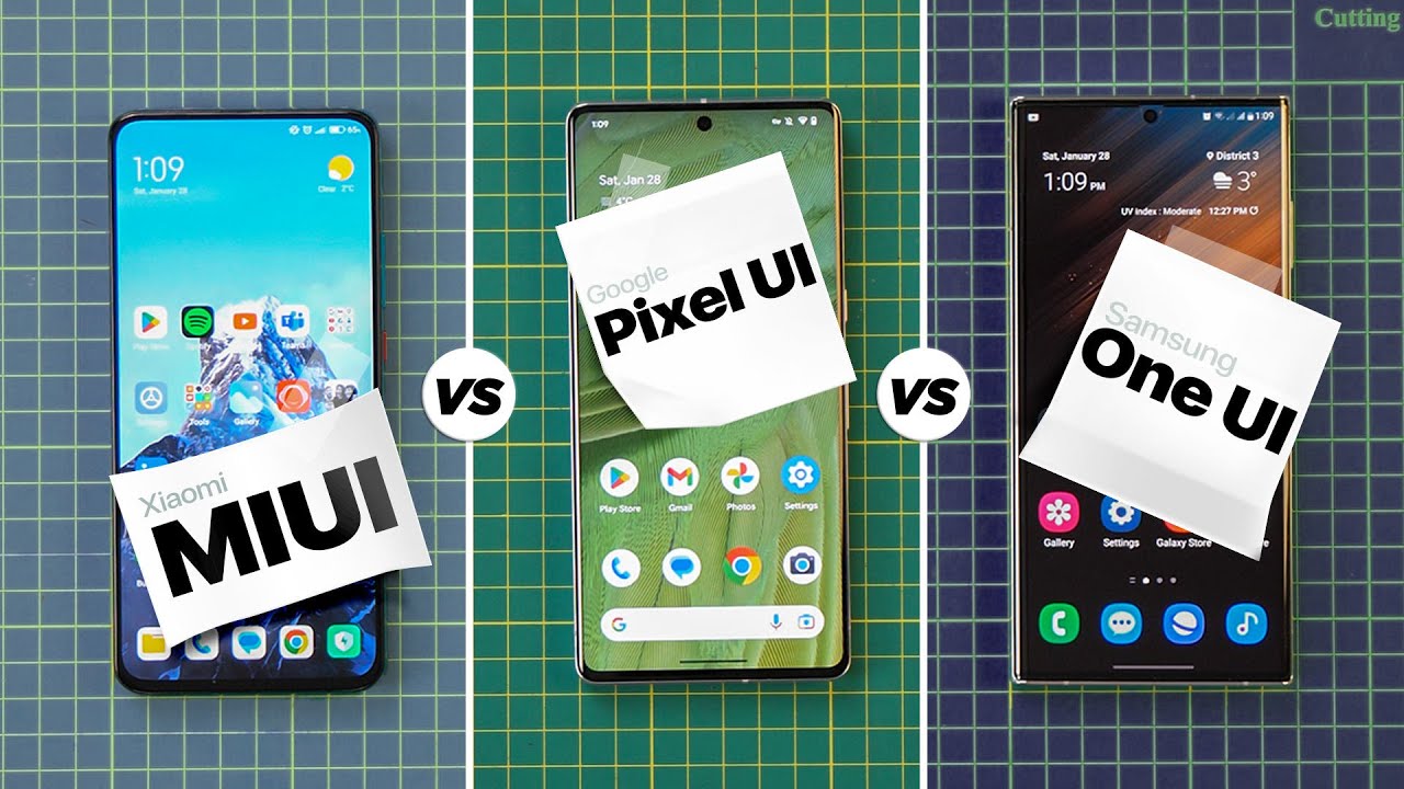 بهترین تجربه اندروید؟ | MIUI vs OneUI vs Pixel 📲 مقایسه اندروید شیائومی ...