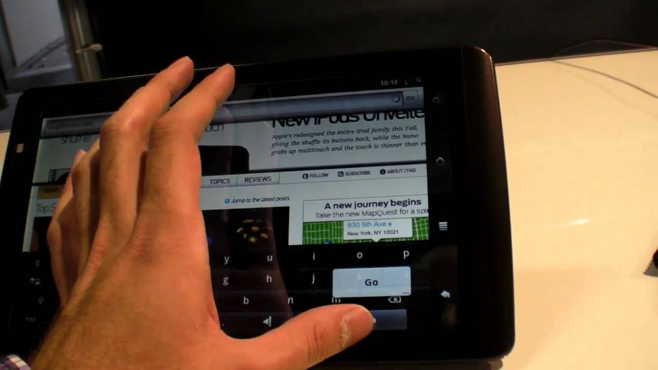 Archos 101 Internet Tablet, 10.1" capacitive Android 2.2 Froyo $299 ...