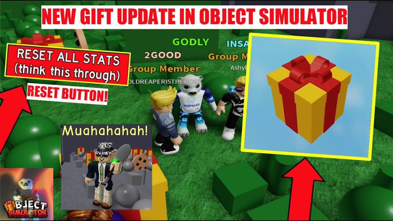 NEW GIFTS UPDATE IN OBJECT SIMULATOR! || Roblox - YouTube
