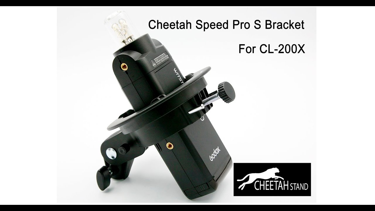 CheetahStand Speed Pro S Bracket for Cheetah Light CL-200X (Godox AD200 ...