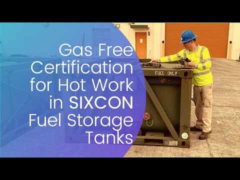 Gas free certification for SIXCON tank in Japan by CIH®