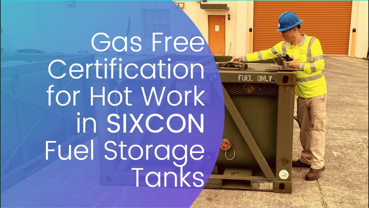 Gas free certification for SIXCON tank in Japan - YouTube