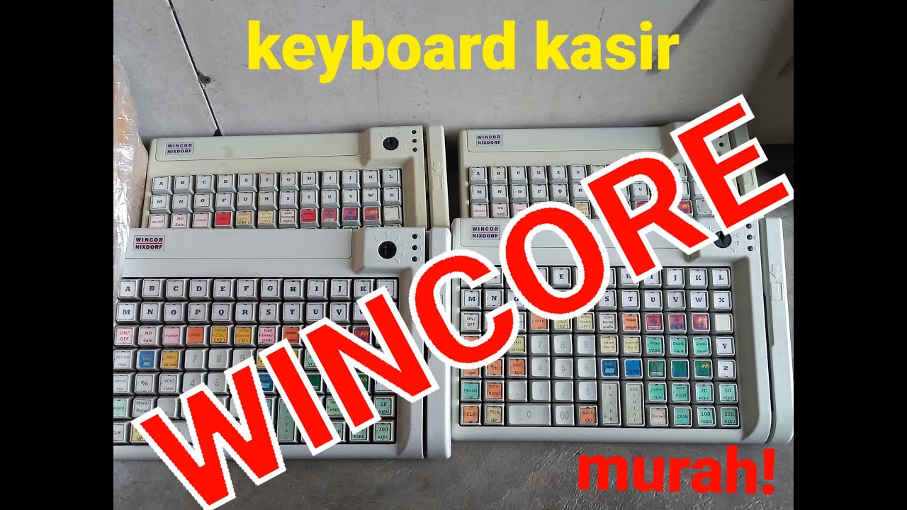 Keyboard kasir wincor nixdrof - YouTube