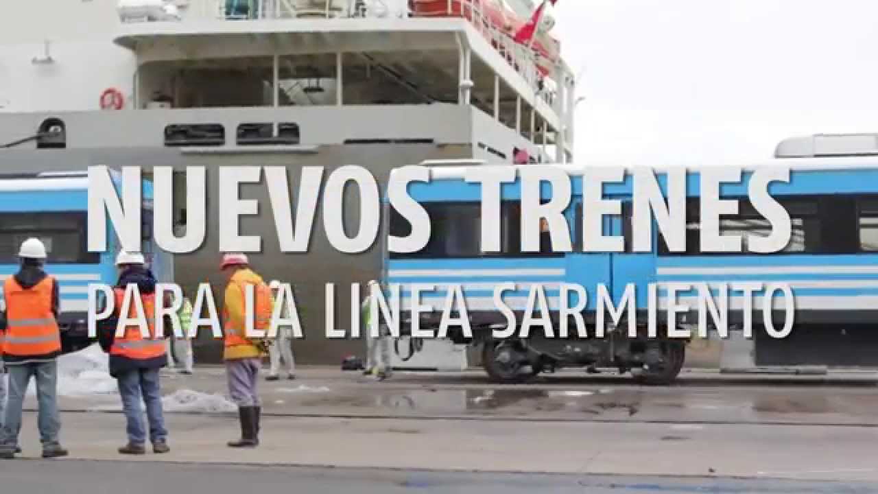 Nuevos trenes para la línea Sarmiento. - YouTube
