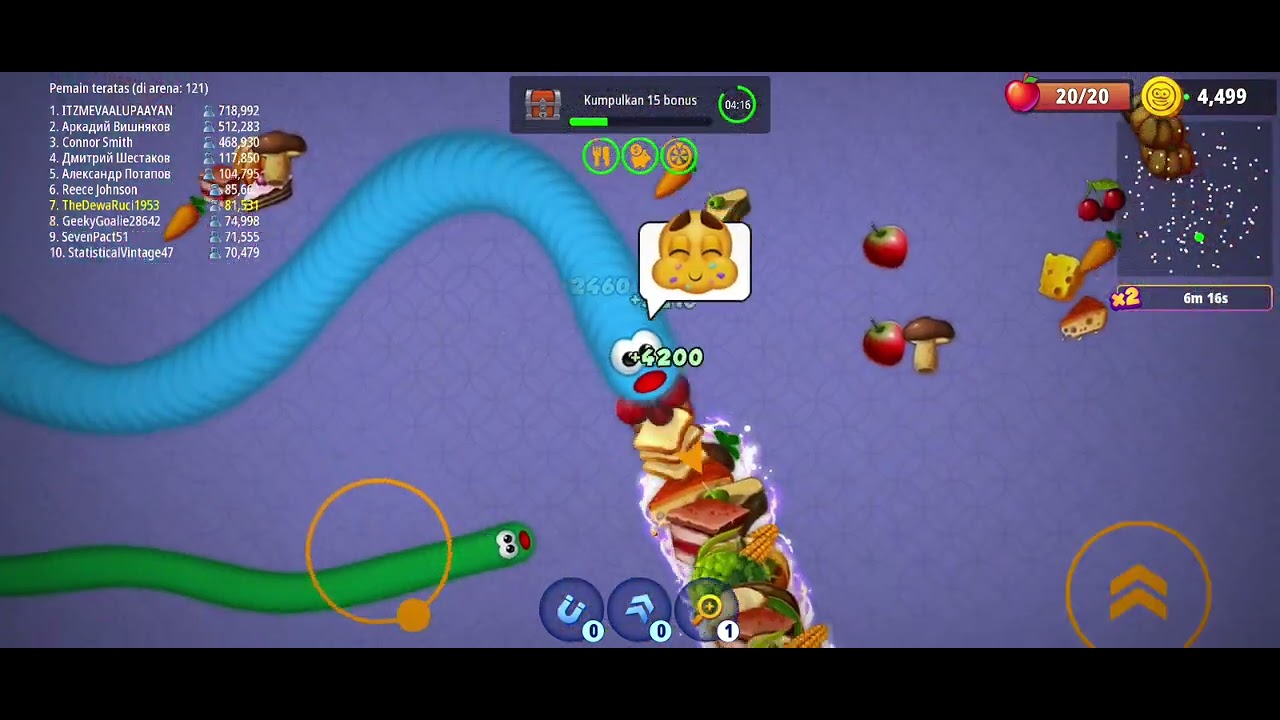 Game Cacing-Wormzone.io Gameplay - YouTube