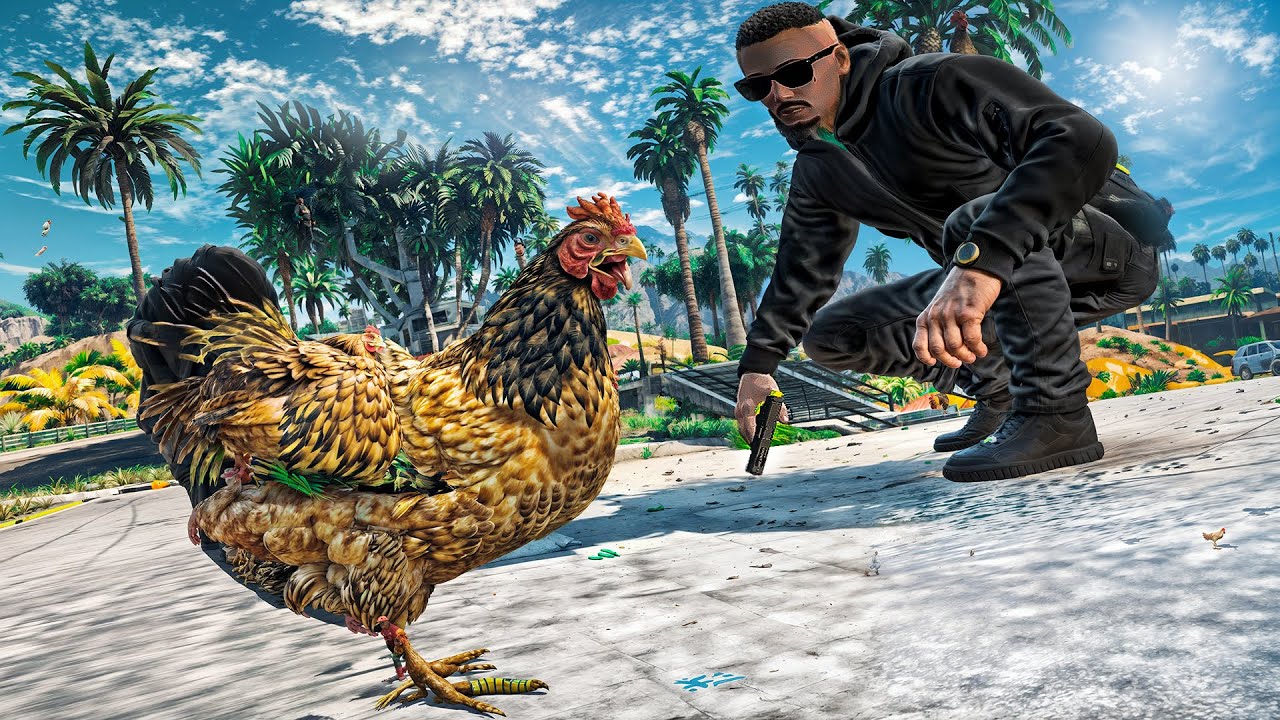 I Went to the Most DANGEROUS Hoods as a CHICKEN in GTA 5 RP! - YouTube