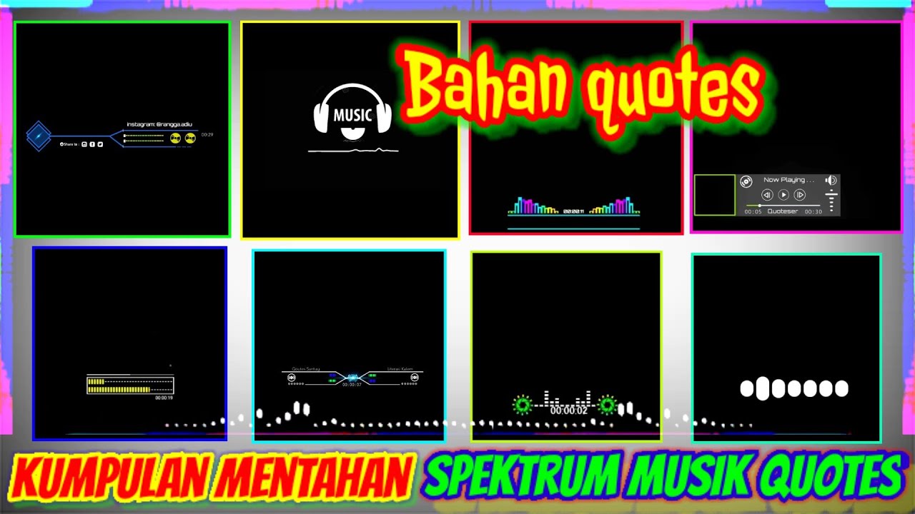 Kumpulan Mentahan Spektrum Musik 🔥Mengikuti Beat Musik, - YouTube