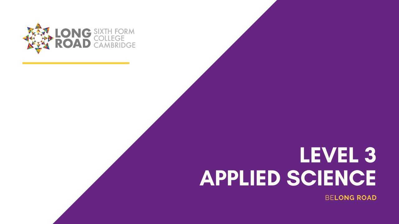 Applied Science Level 3 Course - YouTube