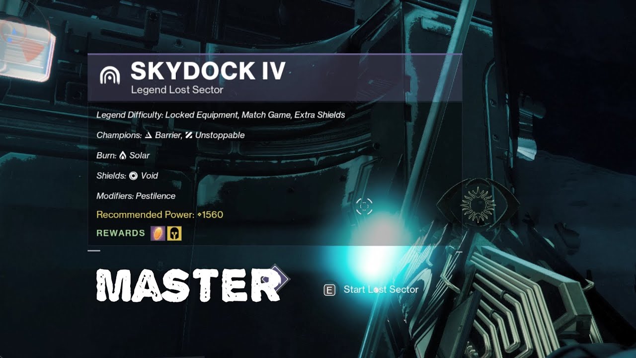 Destiny 2 SKYDOCK IV Lost Sector Master Solo Flawless | Location In The ...