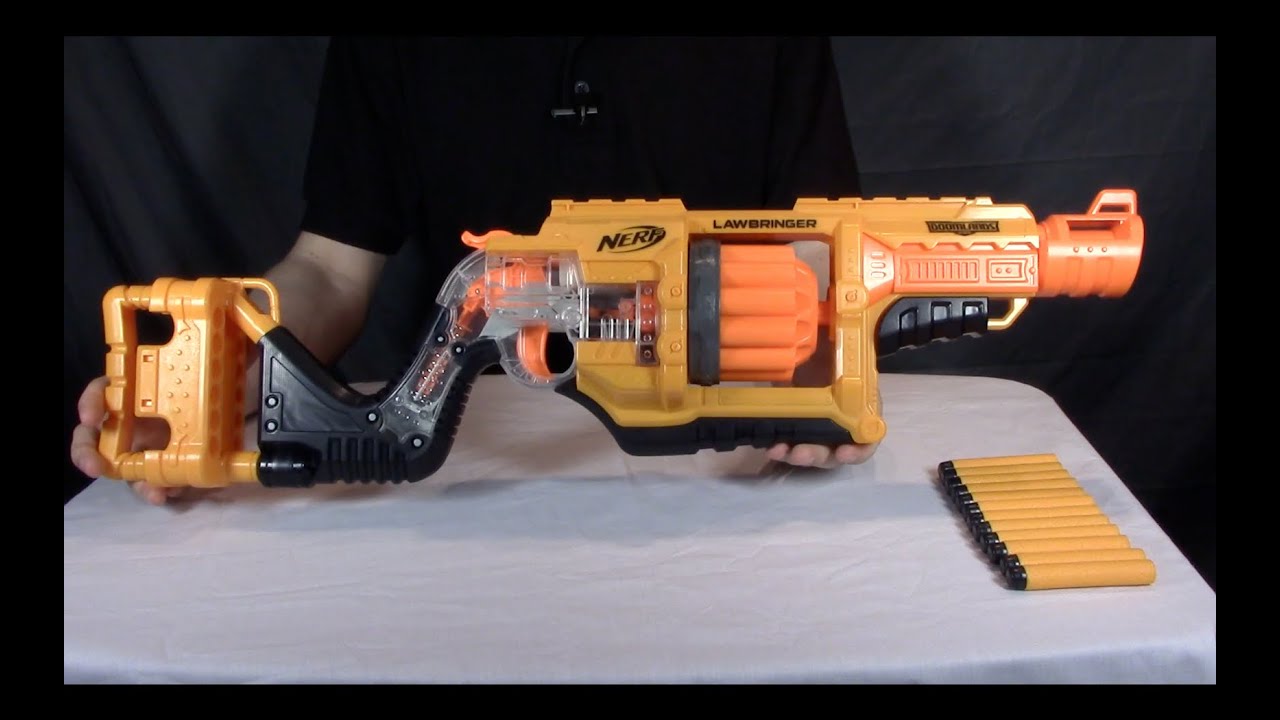 Nerf DoomLands Lawbringer - Overview - YouTube