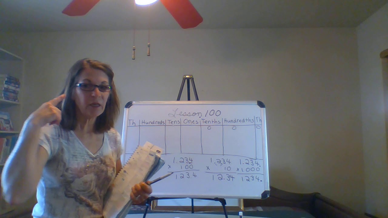 Lesson 100 Saxon Math - YouTube