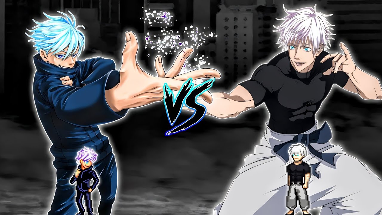 Who is Stronger?🤔 | Gojo Infinity V3 OP (New) VS Manga Gojo OP in Jump ...