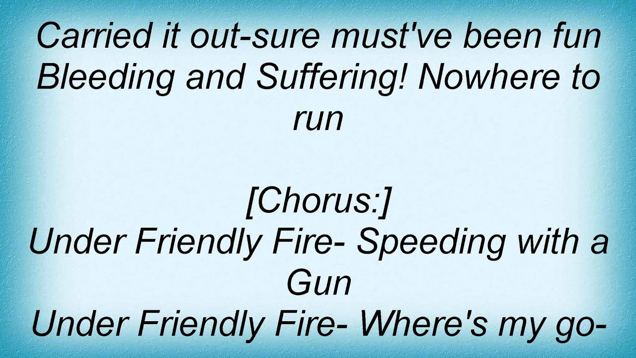 Tankard - Under Friendly Fire Lyrics - YouTube