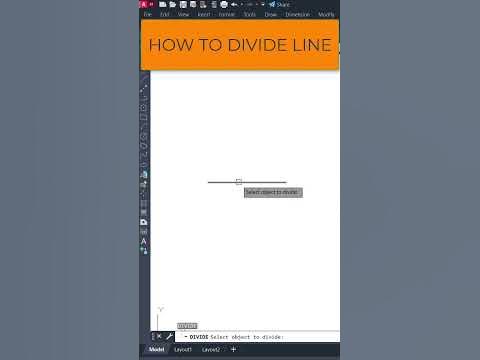 how to divide line in autocad - YouTube