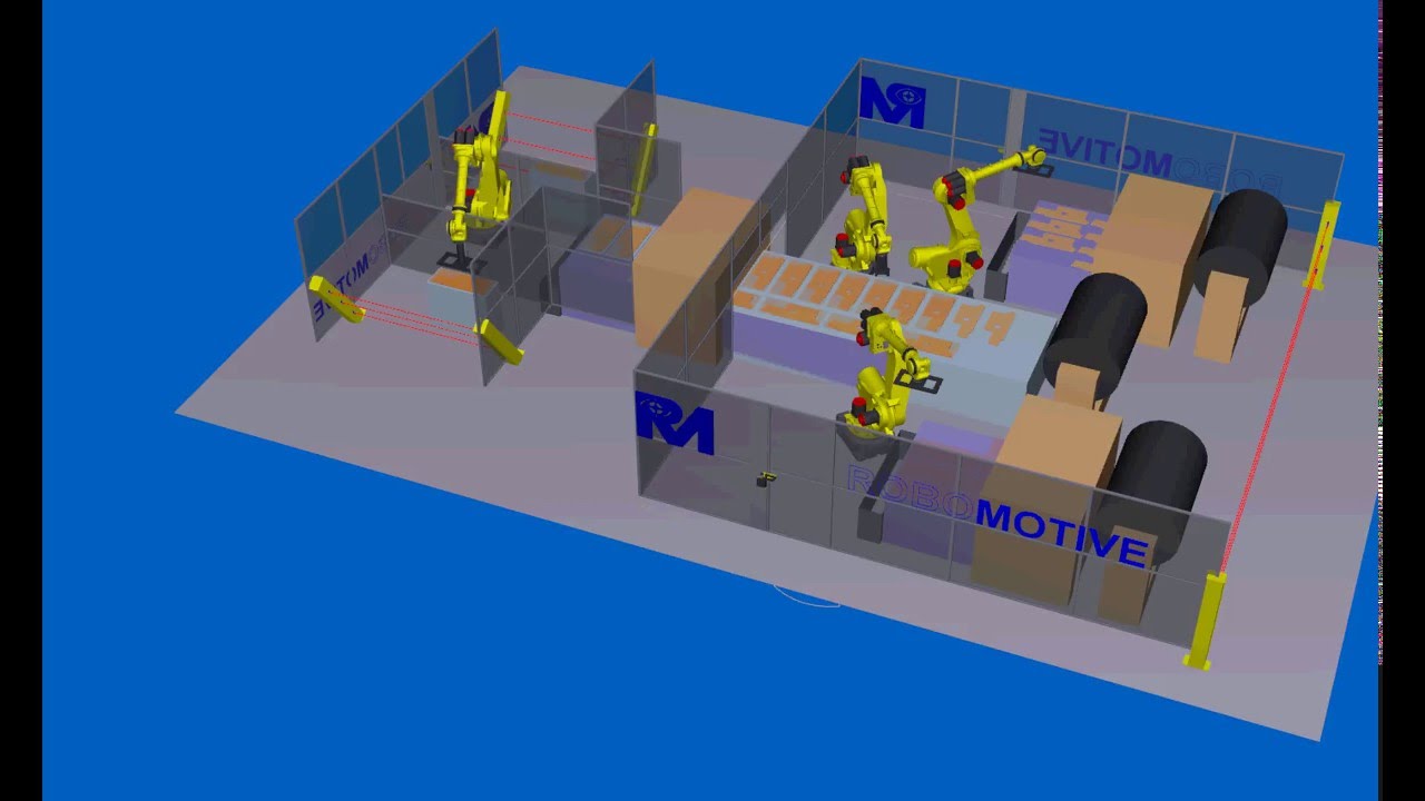 Robomotive robot simulation - YouTube